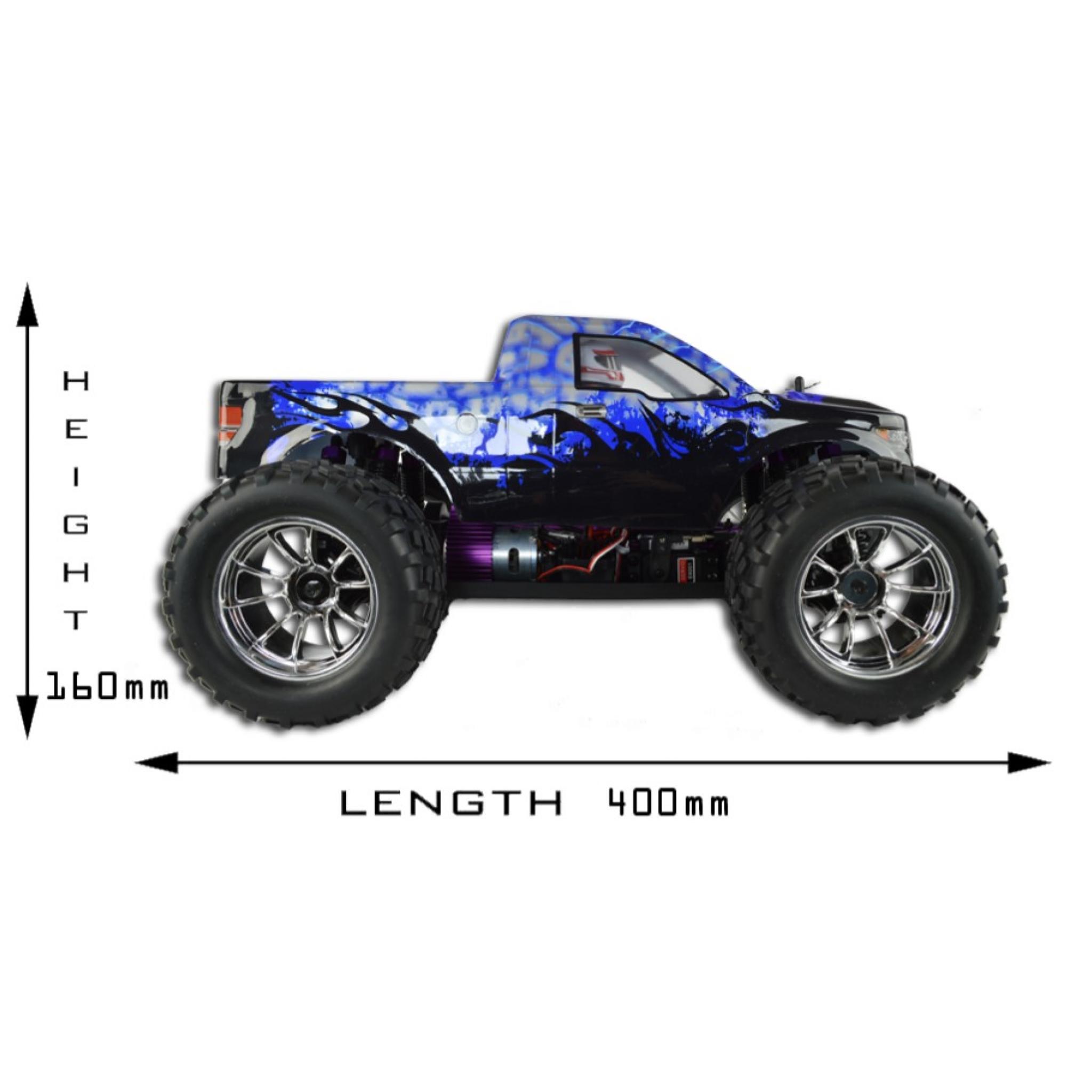 HSP Blue Ice Bug Crusher 1/10 -Very Fast- RTR Brushless - Hobby Grade ...